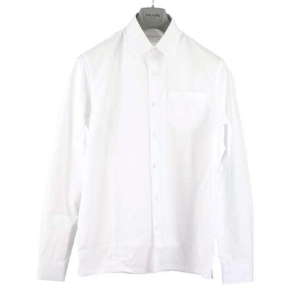 プラダ（PRADA）のワイシャツが、入荷しました。プラダ PRADA UCN314 POPELINE COMPACT B. F0009 BIANCO シャツ メンズ ホワイト サイズ39プラダの【POPELINE COMPACT B.】ワイ...
