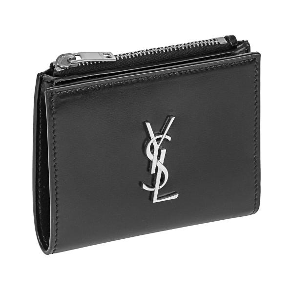 サンローラン（SAINT LAURENT PARIS）の二つ折り財布が、入荷しました。<br /><br />サンローランの二つ折り財布です。オールレザー素材に、ブランドロゴが配置されたシンプルなデザインです。コンパ...