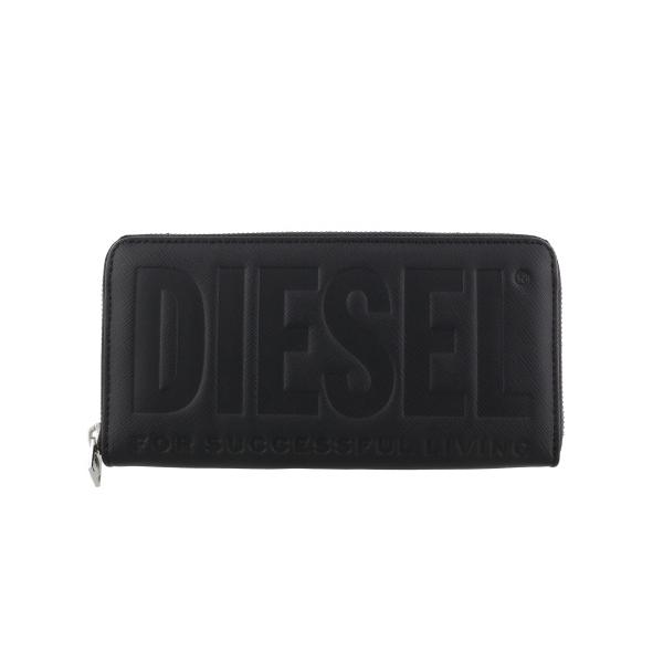 ディーゼル（DIESEL）の長財布が、入荷しました。ディーゼル 長財布 メンズ ブラック DIESEL X08178 P0408 T8013 BKマットなブラックレザーに、ロゴがワンポイントで配置されており、武骨ながらも洗練された都会的な印...