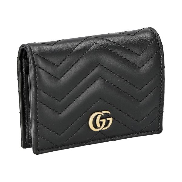 グッチ（GUCCI）の【GGマーモント】二つ折り財布が、入荷しました。グッチ 二つ折り財布 レディース GGマーモント ブラック GUCCI 466492 DTD1T 1000グッチのGGマーモントラインは、その洗練されたデザインと高い品質...