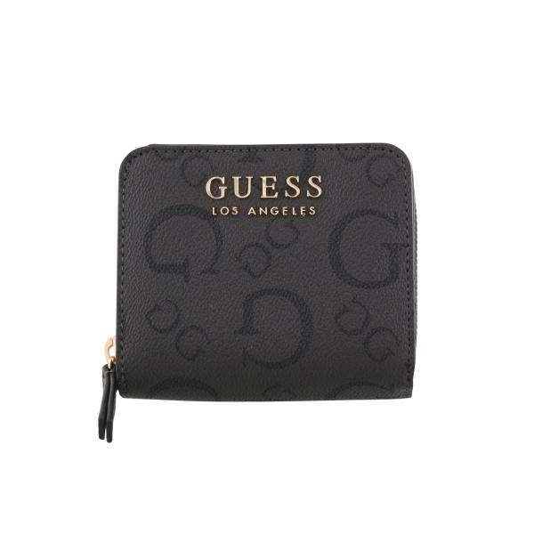 ゲス（GUESS）の【OAK PARK / MINI ZIP AROUND】二つ折り財布が、入荷しました。ゲス 二つ折り財布 レディース OAK PARK / MINI ZIP AROUND ブラック GUESS JG823841 COAL...