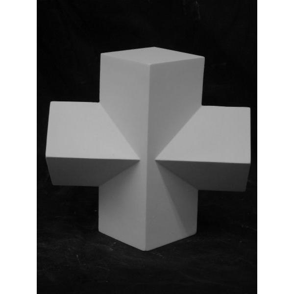 Ｈ．１８．５×Ｗ．１９．５ｃｍ　一辺７ｃｍの角柱と一辺６．５ｃｍの角柱