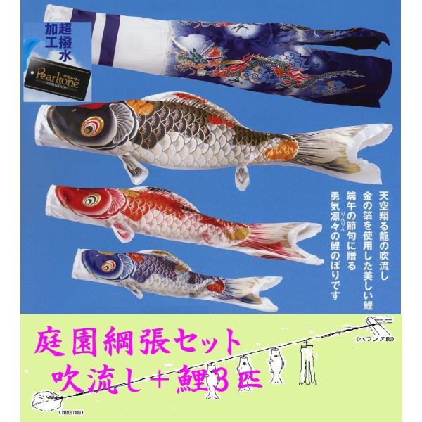 画像は鯉のデザイン見本と設置例ですサイズは本製品とは異なります送料：９５０円（全国一律税込金額）設置簡単easyおてがる庭園綱張セットは主に１．５ｍ以下の鯉のぼり用のセットですポール・矢車・スタンドなどが不要ベランダの手スリなどに固定バンド...