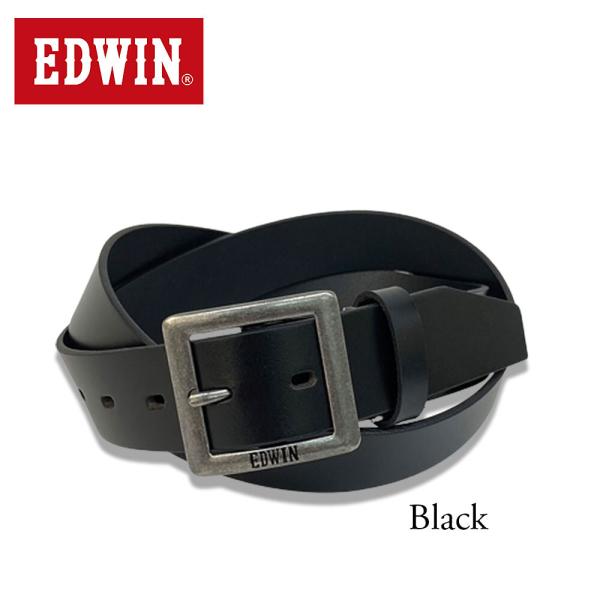 EDWIN エドウィン 35mm レザーベルト 床革 カジュアル ギャリソンベルト メンズ レディース ニッケルフリーメッキバックル 0111178 :0111178:TE@M SELECT ...