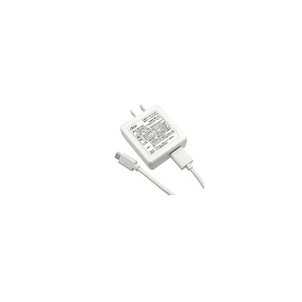純正共通ACアダプター au携帯電話共用（microUSBプラグがBタイプの機種）です。国内・海外ともに利用可能な共通ACアダプタです。※本商品をUSB Type C専用の機種でご利用いただく際は、USB Type Cプラグに対応した変換ア...