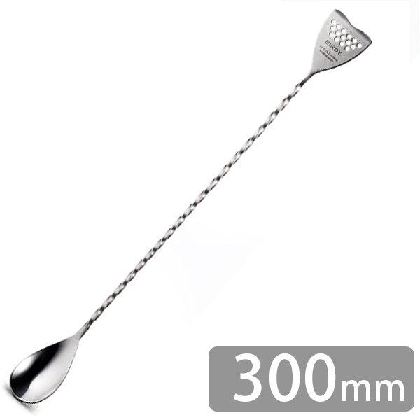 【送料無料】ストレスなくスムーズに。精密な加工によって指への摩擦を少なくしたステムと　便利なストレーナー。いかに快適に使えるかを考え抜いた　独創的なバースプーンです。☆使い勝手のいいストレーナー☆スプーンの反対側に　ストレーナー機能※を持た...