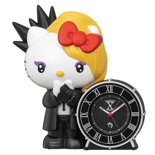 世界的に有名なアーティストYOSHIKIが熱望！YOSHIKIのささやきボイスで目覚める「yoshikitty」の目覚まし時計X JAPANの楽曲にのせてYOSHIKIの声を特別収録！Xポーズをしたyoshikittyとドラムをイメージした...