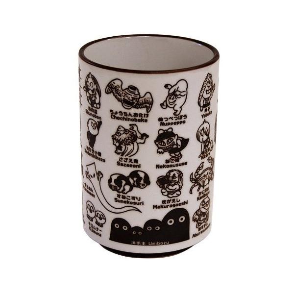 昔ながらのお寿司屋さんにおいてありそうな、大き目の湯のみです☆彡こんな妖怪がいたんだ〜と眺めているだけで楽しくなるデザインですよ♪♪位 凹凸とした立体的な手触りが一度触ったら病み付きになります☆彡<サイズ>約φ80×H115mm...