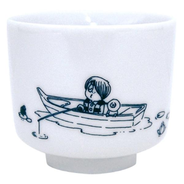 湯のみとしても使用できるほどの大きなお猪口を海に見立てて、魚釣りをする鬼太郎達をデザインしました☆彡『おばけの天国』の絵を中心に、釣りをしているイラストを集めましたよ♪♪ぐるりと一周するデザインがゆったりとした雰囲気になりますよ☆彡サイズ：...