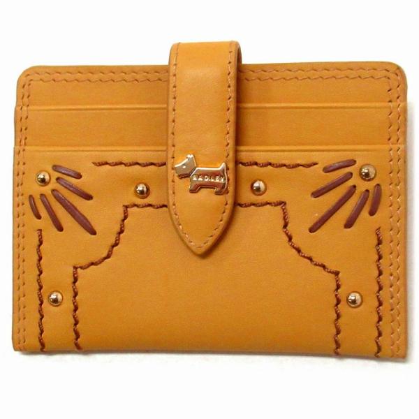 【カラー】ピーカン【素材】レザー【サイズ】（約）縦7cm×横10cm×マチ0.5cm、重さ30g【スペック】[開閉方法] スナップ開閉式[内側] --[外側] カードポケット×4【担当者からのコメント】RADLEY LONDONのレディース...
