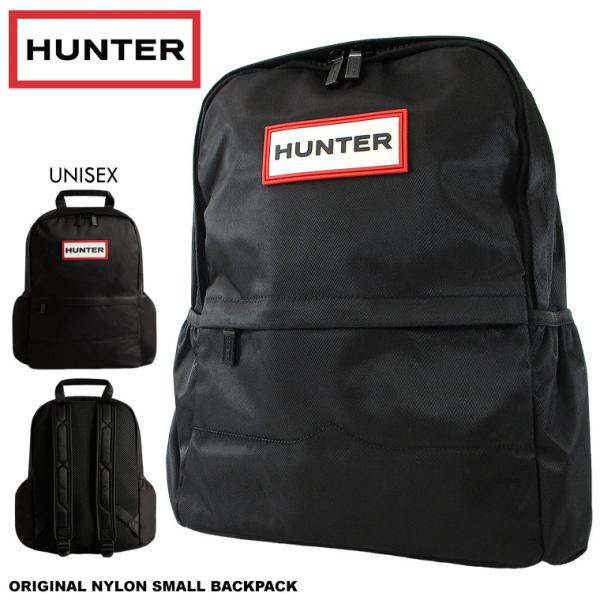 キーワード：容量16L ナイロン 黒 ブラック ◆HUNTER/ハンターのオリジナルナイロンバックパック。すっきりとしたコンパクトなジップアラウンドリュックサック。100%防水ナイロンツイル素材とポリエステルの裏地を使用しているため、雨の日...