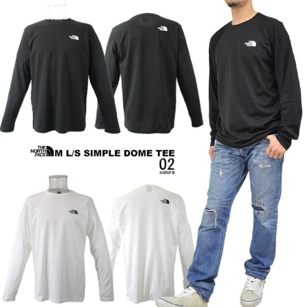 キーワード：ストリート 希少ハーフドーム メンズカットソー メンズTシャツ EUモデル アメカジ ロンT 長袖 クルーネック◆THE NORTH FACE/ザ・ノース・フェイスのシンプルドームロングスリーブＴシャツ。「M L/S SIMPL...