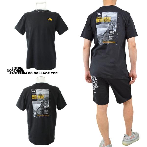 キーワード：半袖T 半TEE クルーネックT コットンTシャツ ストリート オーバーサイズ ショートスリーブ 男女兼用 ユニセックスTHE NORTH FACE/ザ・ノース・フェイスのコラージュTシャツ。「 M SS COLLAGE TEE...