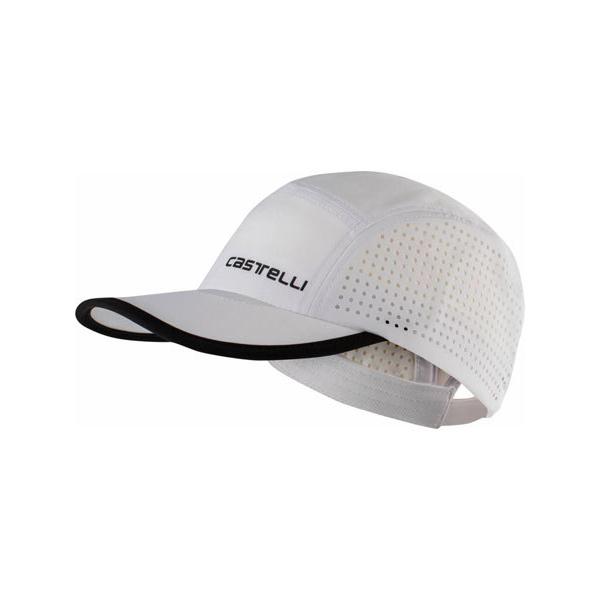 トレーニングやレースに使用できる軽量ランニングキャップ・通気性の高い穴あきサイドパネル・超軽量で速乾性のある素材を全体に使用・自分の合うフィット感に調整できるベルクロストラップ・プリントされたカステリロゴ・100%ポリエステル素材・サイズ：...