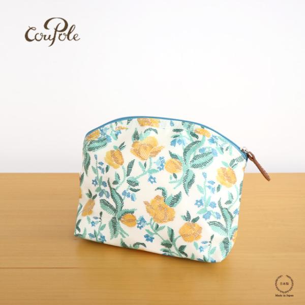 リバティプリント 花柄 化粧ポーチ 防水加工 日本製