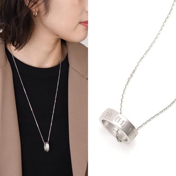 MAISON MARGIELA メゾン マルジェラ ネックレス アクセサリー ナンバリングネックレス SI8UU0001 SV0129 レディース ユニセックス シルバー ギフト ロゴ刻印