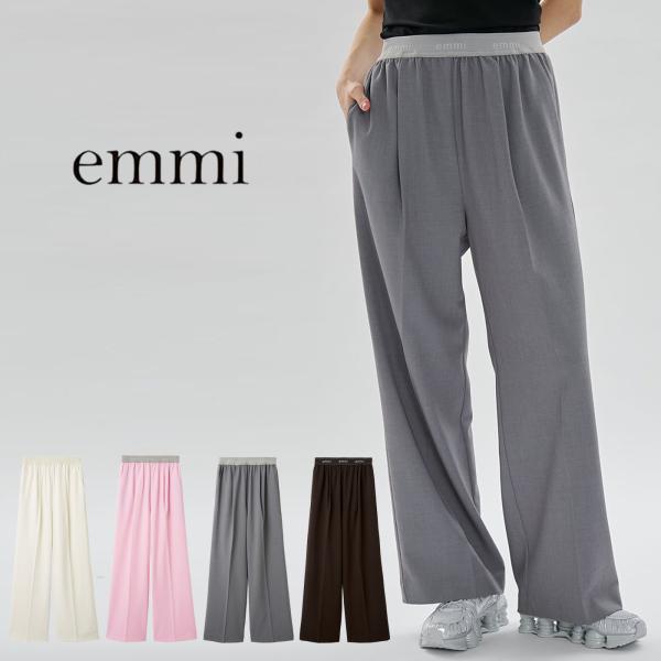 emmi WEAR エミ ウェアemmiロゴゴムジャガードイージーパンツ 13wfp261076