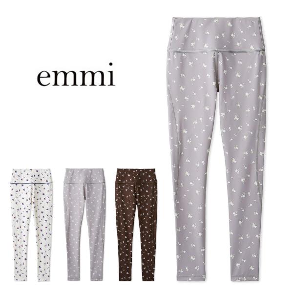 エミ ヨガ emmi yogaディフォームフラワーレギンス 14wcp254205■詳　細■透け感:なし裏地：なし伸縮性:有光沢感：なし生地の厚さ:薄手■Design速乾性に優れ、さらりとした質感で気持ちのよい着心地で、洗濯後もすぐ乾く吸水...