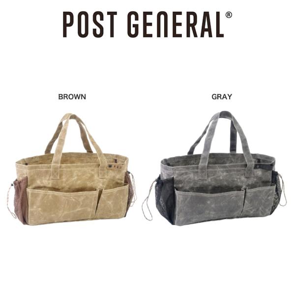 POST GENERAL(ポストジェネラル)WAXED CANVAS TOOL BAG RECTワックスドキャンバス ツールバッグ レクト■サイズ■・横470mm×高さ280mm×奥行き180mm■　色　■・BROWN(ブラウン) : 98...