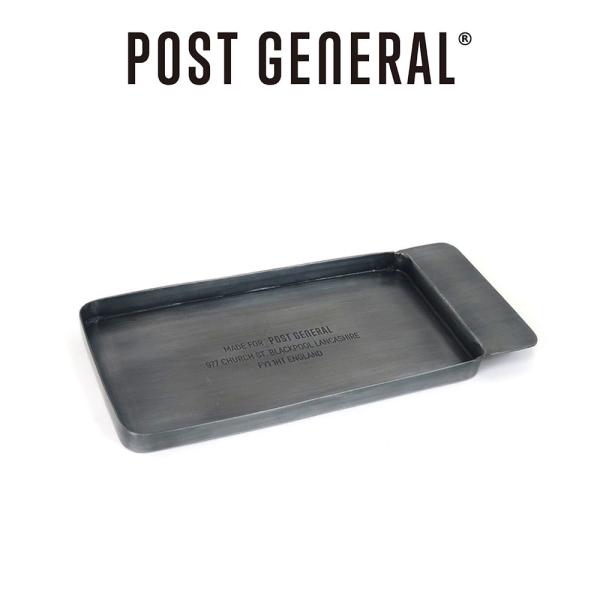 POST GENERAL(ポストジェネラル)INDUSTRIAL TRAY RECT インダストリアル トレー レクト■サイズ■・横210mm×奥行100mm×高さ10mm■素　材■・STEEL■詳　細■鉄の素材感をそのままに無骨な雰囲気に...