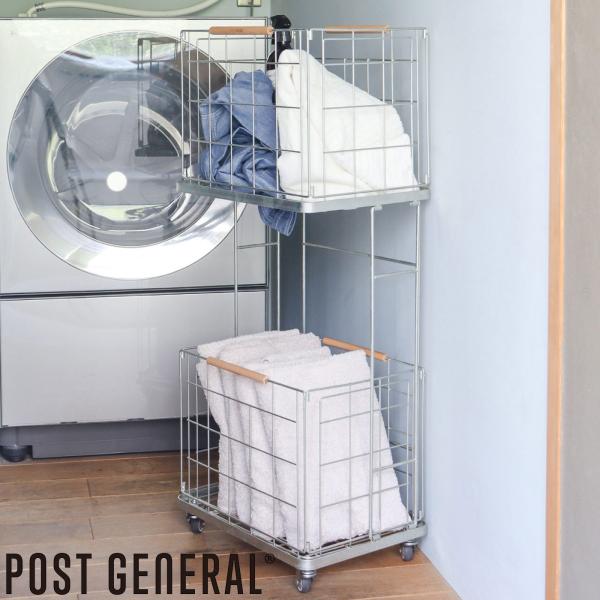 POST GENERAL(ポストジェネラル)INDUSTRIAL LAUNDRY WAGON ZINC インダストリアルランドリーワゴン ジンク 982560015■サイズ■SIZE：約 w400×d290×h965mm(キャスターを含む)...