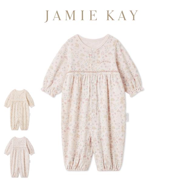 JAMIE KAY(ジェイミーケイ)Bunny Garden 2wayオール／オーガニックコットン jbco261935■詳　細■JAMIE KAY描き下ろしの日本限定柄、第２弾 "Bunny Garden"（バニーガーデン）が登場！春の陽...