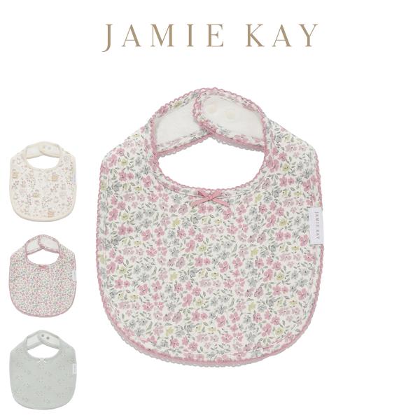 JAMIE KAY(ジェイミーケイ)リボン付きスタイ jbgg259910■素　材■本体:綿100%■サイズ■FREE：たて:17cm,横:21cm※サイズ表記について商品によって同サイズや同色等であっても各商品毎に誤差がある為、サイズ表記...
