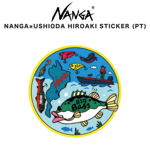 NANGA ナンガ NANGA×USHIODA HIROAKI STICKER ナンガ×ウシオダヒロアキ ステッカー■サイズ■FREE■　色　■OTR2(BWK)■詳　細■味わいのある手書きのイラスト手描きによる動きのある線、ポップな色つか...