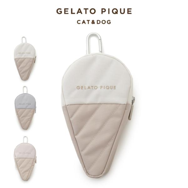 gelato pique ジェラートピケCAT&amp;DOG アイスクリームマナーポーチ pagb229513■詳　細■【お散歩バッグとコーデできるアイスクリーム型のマナーポーチ】【Design/Styling】摩擦や水に強いコーデュラ生...