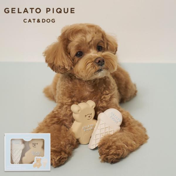 gelato pique ジェラートピケCAT&amp;DOG アイスクリーム&amp;ベア ラテックストイセット BOX付き pagg999138■素　材■本体:天然ゴム■サイズ■FREE：ラテックストイ丈9.5cm 【箱】縦13cm 横...