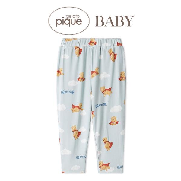 gelato pique baby(ジェラートピケベビー)BABY 抗菌防臭 ヒーローベア柄ロングパンツ pbcp264472■詳　細■こちらの商品は衛生上の観点から返品・交換不可となります。【かっこいいヒーローベアのBABYロングパンツ】...
