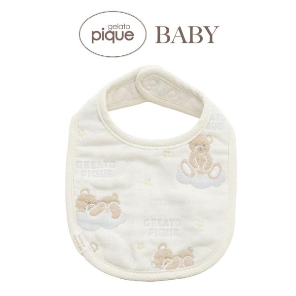 gelato pique (ジェラートピケ)KIDS &amp; BABY ドリーミーベア柄６重ガーゼスタイ pbgg263008■詳　細■こちらの商品は衛生上の観点から返品・交換不可となります。【ソフトな6重ガーゼのドリーミーベア柄BAB...