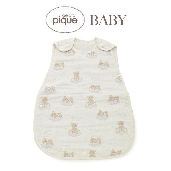 gelato pique BABY【ジェラートピケ ベビー】BABY ドリーミーベア柄６重ガーゼスリーパー pbgg263010■詳　細■こちらの商品は衛生上の観点から返品・交換不可となります。【ソフトな6重ガーゼのドリーミーベア柄BABY...