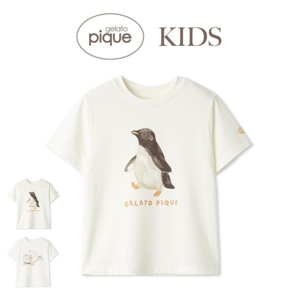 gelato pique KIDS(ジェラートピケ キッズ)接触冷感 シーアニマル柄ワンポイントTシャツ pkct262452■詳　細■【COOLな着心地のシーアニマルプリントのKIDS Tシャツ】【Design/Styling】夏の海での...