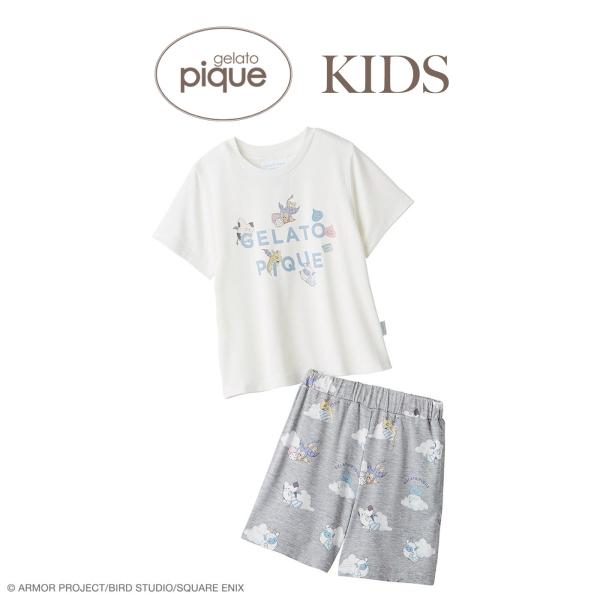 gelato pique KIDS(ジェラートピケ キッズ)ドラゴンクエスト ワンポイントTシャツ&amp;総柄ショートパンツセット pkct264409■詳　細■こちらの商品は衛生上の観点から返品・交換不可となります。【DRAGON QU...