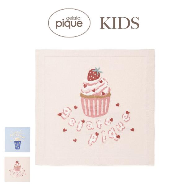 gelato pique【ジェラートピケ】KIDS エアリーモコギンガムチェック柄ブランケット pkgg261704■詳　細■【カップケーキとポップコーンが映えるKIDSブランケット】【Design/Styling】明るくHAPPYなカラー...
