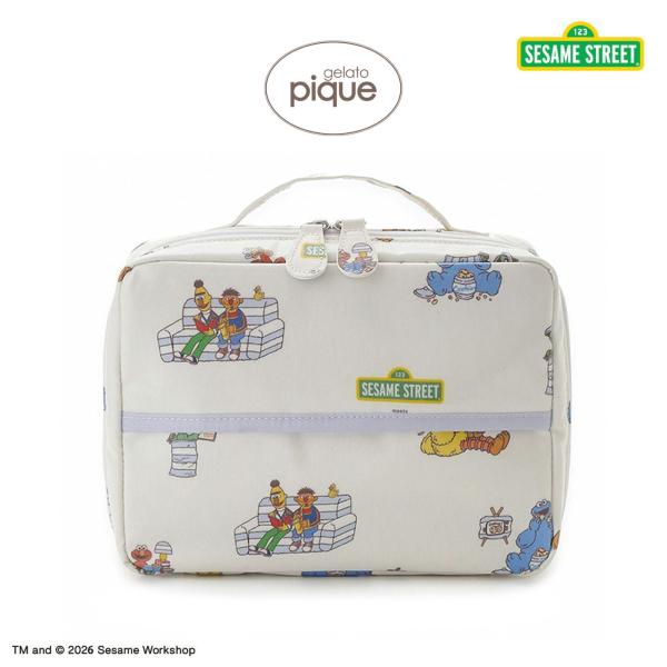 gelato pique(ジェラートピケ)SESAME STREET 総柄おむつポーチ ppgb261666■詳　細■【Design/Styling】SESAME STREETの仲間たちの日常に、まるでルームメイトのように寄り添うgelat...