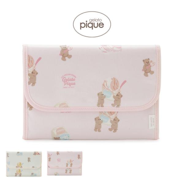 gelato pique(ジェラートピケ)アイスクリームベア柄母子手帳ケースM ppgb262550■詳　細■【とろけるアイスクリームベア柄の母子手帳ケースM】【Design/Styling】とろけるアイスクリームとベアをカラフル＆ポップに...