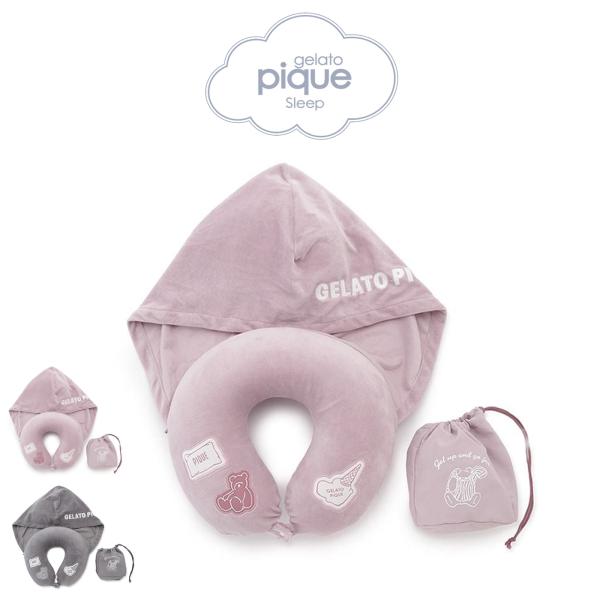 gelato pique ジェラートピケSleep トラベルグッズ フード付きネックピロー 巾着付き psgg269056■詳　細■【移動中の睡眠をサポートするフード付きネックピロー】【Design/Styling】スーツケースにたくさん貼...