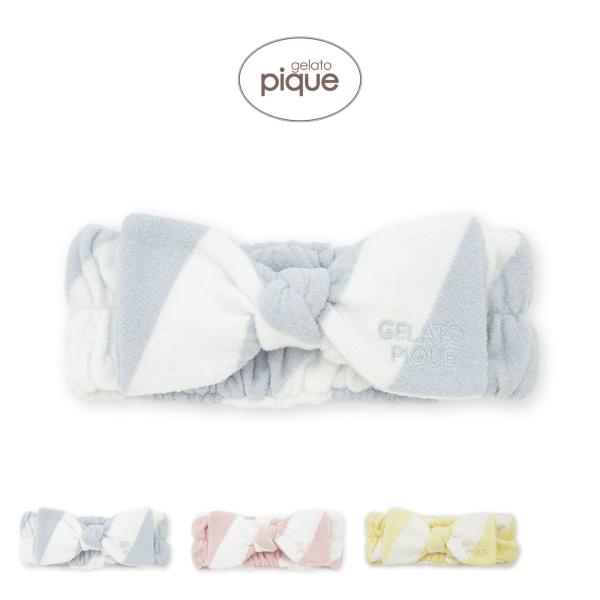 gelato pique (ジェラートピケ)スムーズィーlite2ボーダーヘアバンド pwga262508■詳　細■【フレッシュな夏色のスムーズィーライト 2BDヘアバンド】【Design/Styling】なめらかな肌触りの’スムーズィーラ...