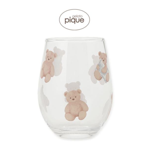 gelato pique(ジェラート ピケ)WhiteDay ベア総柄グラス pwgg261619■詳　細■【White Day・まくらを抱えたベアに心癒されるグラス】【Design/Styling】ホワイトデーや春の新生活にお届けしたい、...