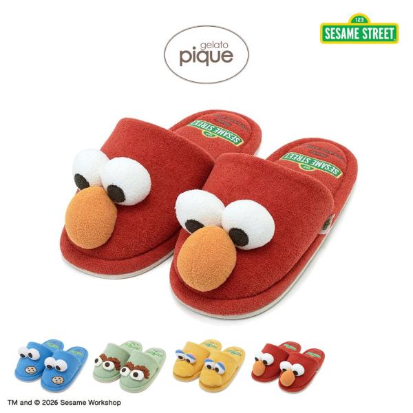 gelato pique ジェラートピケSESAME STREET ルームシューズ pwgs261658■詳　細■【SESAME STREET・キャラクターの目元をあしらったルームシューズ】【Design/Styling】SESAME ST...
