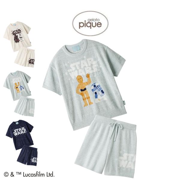 gelato pique ジェラートピケSTAR WARS レディース スムーズィーキャラクタージャガードプルオーバー&amp;ショートパンツセット pwnt262010set■詳　細■【STAR WARS / アイスクリームの宇宙にときめ...