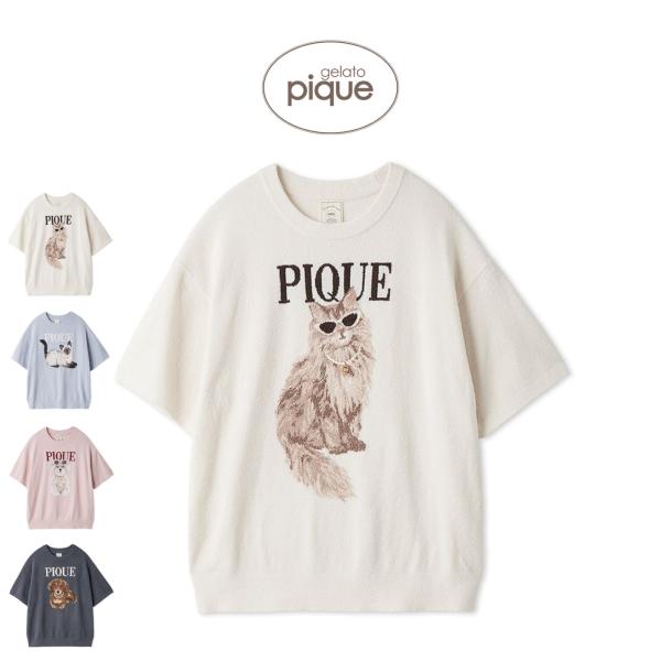 gelato pique ジェラートピケファッションCATS&amp;DOGSジャガードプルオーバー pwnt262033■詳　細■【ドレスアップしたおしゃれCATS&amp;DOGSのプルオーバー】【Design/Styling】おしゃれ...
