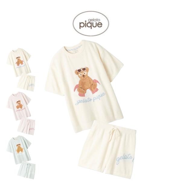 gelato pique ジェラートピケサマーベアジャガードプルオーバー&amp;ロゴジャガードショートパンツ pwnt262037set■サイズ■FREEプルオーバー：着丈63cm バスト106cm 袖丈19.5cm 肩幅50.5cm 裾...