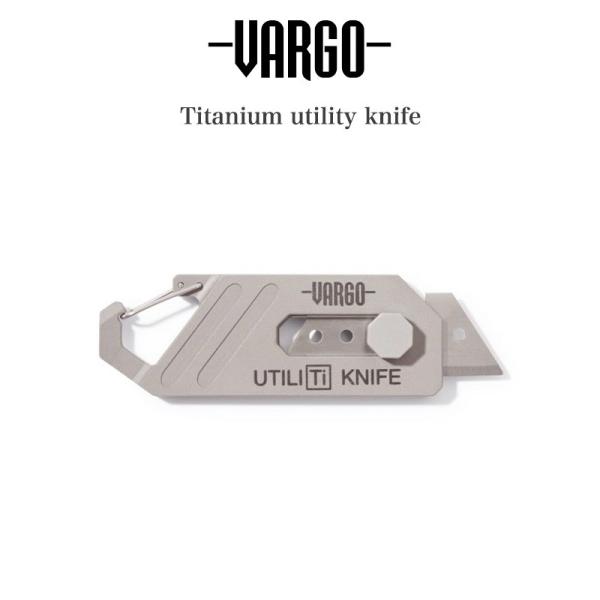 VARGO バーゴチタニウムユーティリティナイフ■素　材■本体：チタニウム■サイズ■76×27mm■重　量■重量：約34g■詳　細■超軽量でコンパクトながら鋭い切れ味を持つポケットナイフ。独自の六角形のロック機構により、安全に持ち運べ、片手...