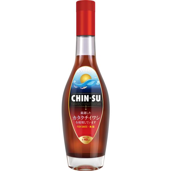 CHIN-SU(チンス) プレミアム 魚醤 500mlです。かけ用のほか、煮物、炒め物、汁物などの味付けや、料理のうま味を加える調味料として使えます。