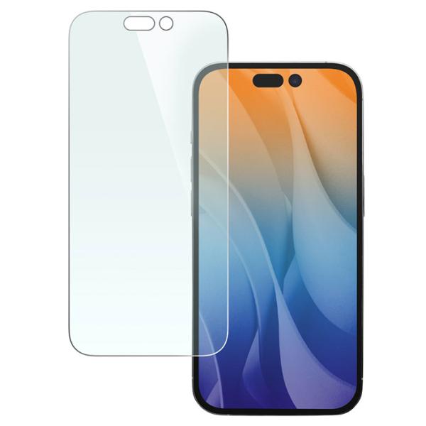 iPhone15 iPhone15Pro フィルム 液晶保護 10H ガラスコート 衝撃吸収 ブルーライトカット 光沢 カバー アイフォン スマホフィルムガラスコーティングを施し、ガラスフィルムと同等の硬度10Hと、貼り直しの際に割れる心配...