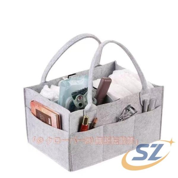 おむつのストックの収納や持ち運びに。おむつストッカー。仕切りがあって収納が綺麗で機能的にご使用可能です。なんと仕切りはカスタマイズ可能です。おもちゃや入れるものによって変更できるのも魅力。超軽量フェルト生地は丈夫で長持ち。※商品画像はお客様...