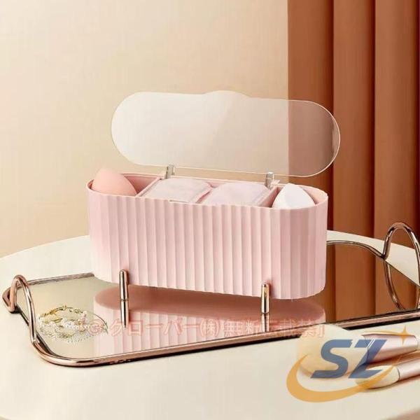 シンプルだけどとっても可愛い♪小物入れとしても使える、コットン＆綿棒ケースです。コスメ用品の収納にオススメです◎4種類からお好きなカラーをお選びください。【サイズについて】画像をご参照ください。【素材について】PP、PS【カラーについて】生...